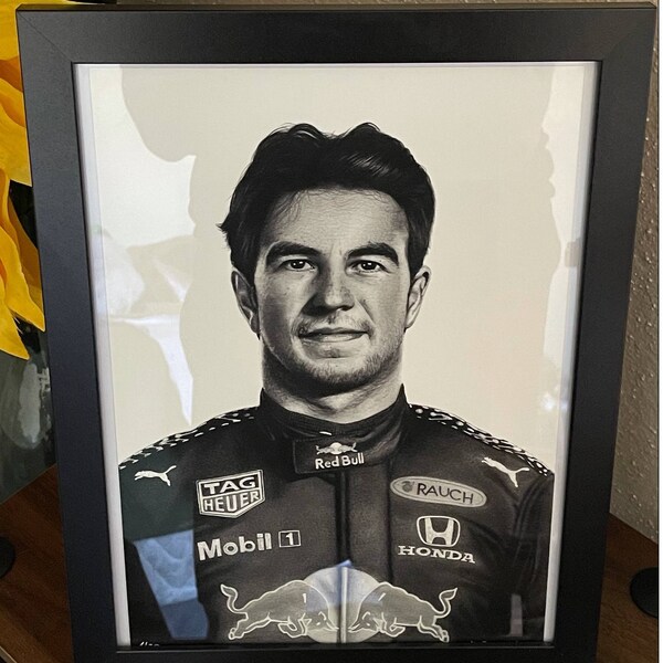 Limited Edition Print of Drawing Fernando Alonso 2006 Renault F1 Team ...