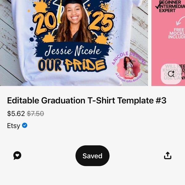 Editable Graduation Template | Design 1 - Etsy