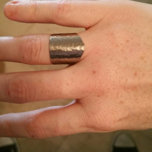 Knuckle Cuff Ring / Chevron Knuckle Ring / Above the Knuckle Ring ...