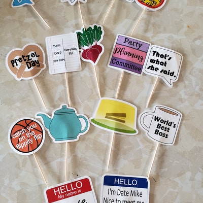 The Office Inspired Cupcake Toppers set of 15 - Etsy