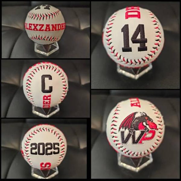 Custom Embroidered Baseball, Baseball Trophies, Baseball Trophy ...