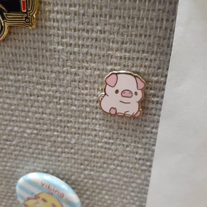 Pig 0.65 Tiny Pals Mini Enamel Pins Cute Animal Board Filler Adorable ...