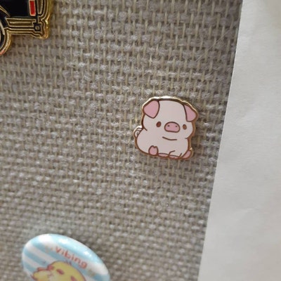Pig 0.65 Tiny Pals Mini Enamel Pins Cute Animal Board Filler Adorable ...