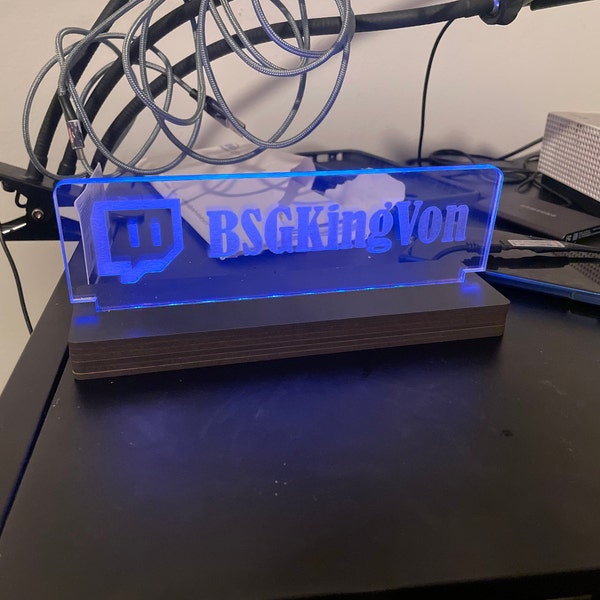 Personalized Gamertag Light Sign,custom Gamer Tag Sign, Personalized ...