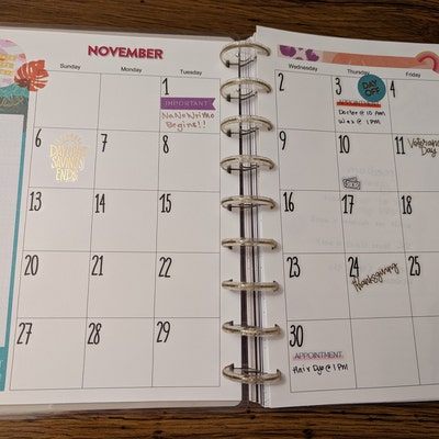 Editable BIG Happy Planner Vertical Inserts, Printable Weekly Planner ...