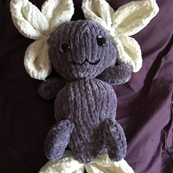 PDF Knitting Pattern Axolotl Inspired Soft Toy Plush 32cm Flutterby ...