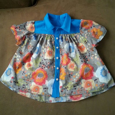 MOMO Dress PDF Pattern & Tutorial Color Block Girl Dress 8 - Etsy