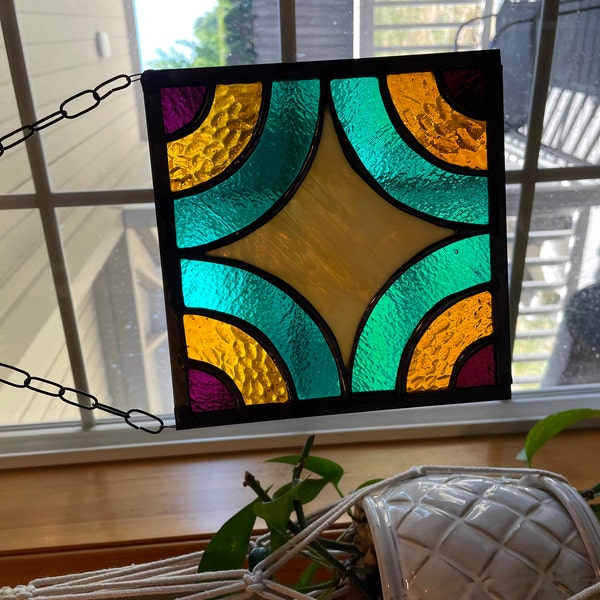 Boho Stained Glass Pattern, Stained Glass Pattern, Digital Download ...