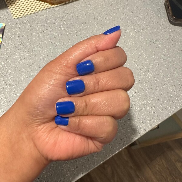 24 Pcs Floral Checkerboard Press-on Nail Set/ Almond Shape - Etsy