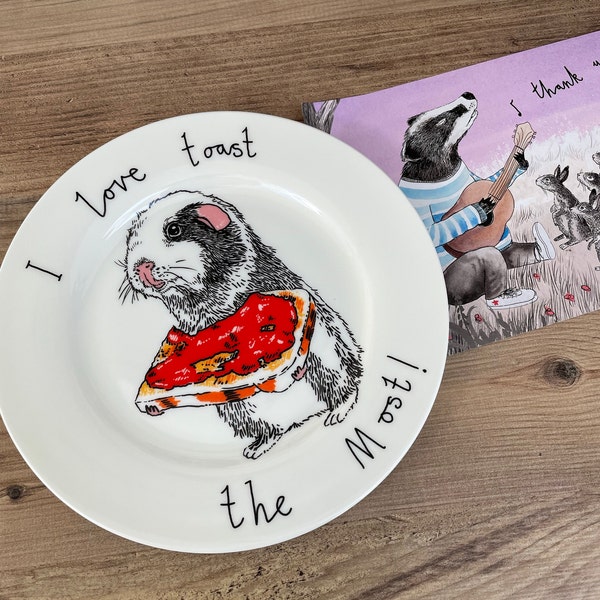 I Love Toast the Most! Side Plate - Etsy