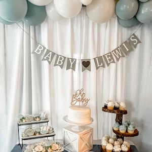 Custom Baby Banner, Boy Baby Banner, Personalized Name Banner, Baby ...