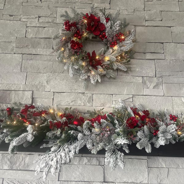 Artificial Fake Garland With Eucalyptus Plants Greenery Decor Real Tach ...