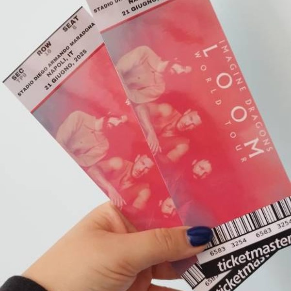 Personalized Concert Souvenir Ticket Fully Editable Digital Template - Etsy