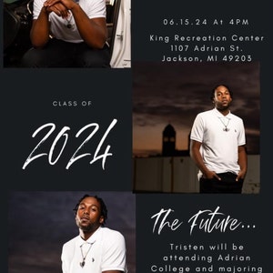 Modern Graduation Card Template, Graduation Invitation 2024, Senior ...