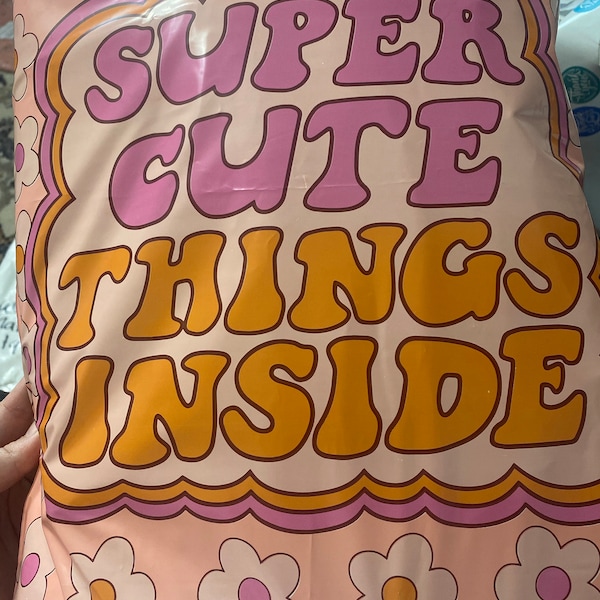 14.5 X 19" Super Cute Things Poly Mailer, Shipping Bag, Flower Mailer ...