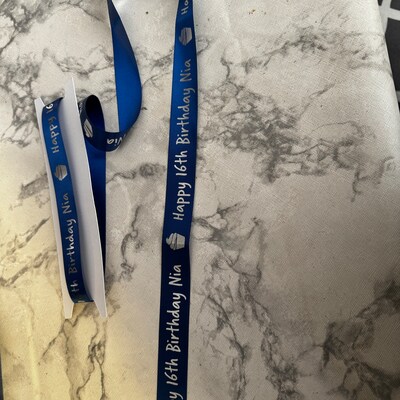 Wedding 25mm Personalised Printed Ribbon Wedding Gift Wrap Wedding ...