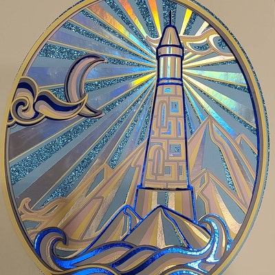 Lighthouse 3D Mandala SVG Files, Patterns Files for Laser Cutting ...