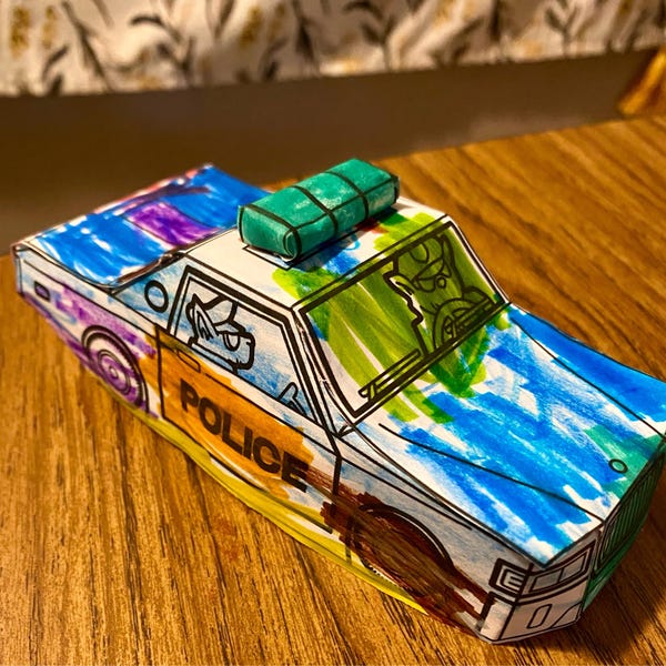 Paper Toy Cars Set 1, Printable Activity Sheets, Paper Craft Kit, Cut ...