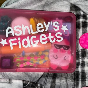 Fidget Storage Box Fidget Organizer Case With Lid Travel - Etsy