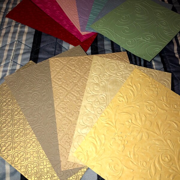 Botanical 3D, Embossed Cardstock, Embossed Sheets, Embossed Card Fronts ...