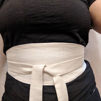 Linen Waist Belt, Obi Belt for Women, Linen Wrap Belt, Linen Accessory ...