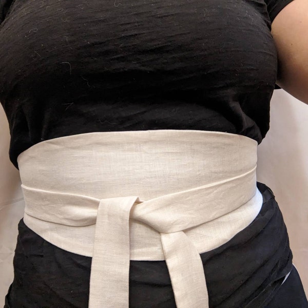 Linen Waist Belt, Obi Belt for Women, Linen Wrap Belt, Linen Accessory ...