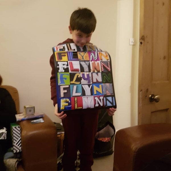 Personalized Poster Featuring FLYNN in Photos of Alphabet Letters From ...