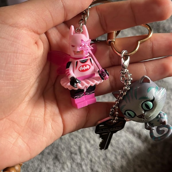 Teddy Bear Keychain Cute Toy Kawaii Anime Keychain Wristlet, Unique ...
