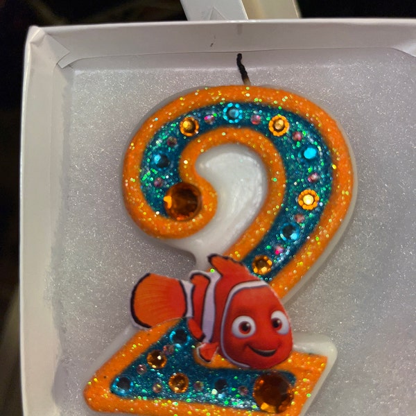 Handcrafted "finding Nemo/dory" or ANY Themed Birthday Candles ...