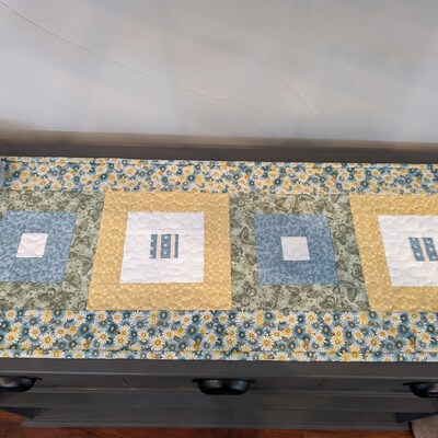 Broken Nine-patch Quilted Table Runner, 38 X 13 - Etsy