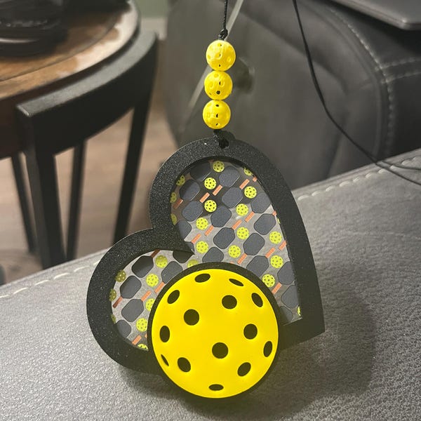 Mini Pickleball Beads, 24 Green or Yellow Size 12mm, Pickleball Charms ...