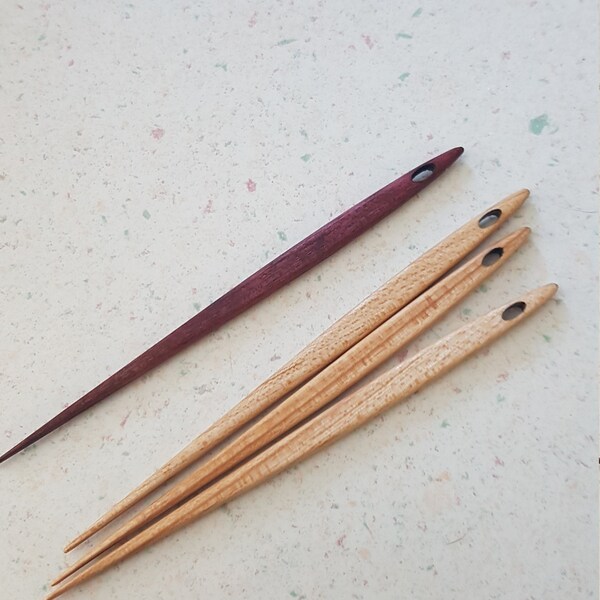 3 Pack Nalbinding Medieval Needles, Made of Your Choice of Hard Wood ...
