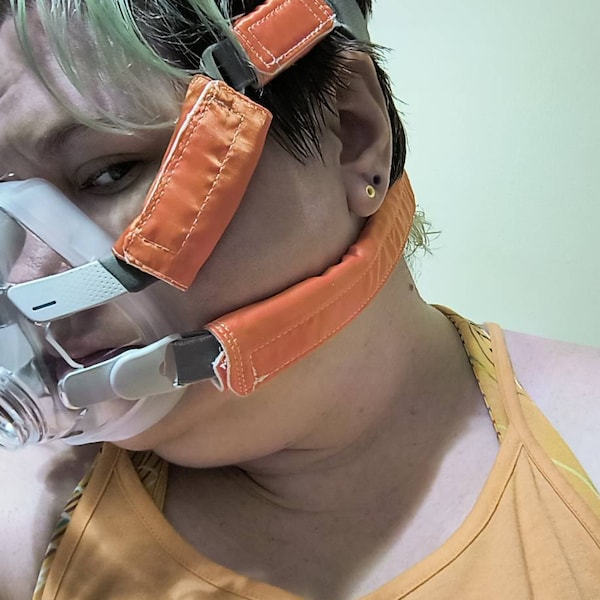 Celestial Mulberry Silk CPAP Head Gear Cover for Dreamwear or Resmed ...