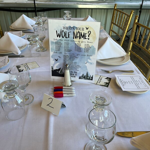 What's Your Wolf Name? Printable, Instant Download Party Game, Howling ...