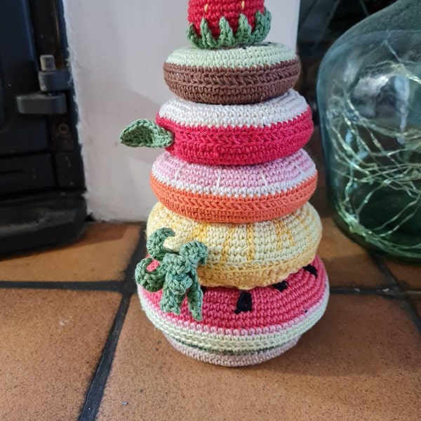 Fruit Stacking Toy Crochet Pattern Etsy