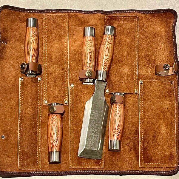 Chisel Set, Woodworking Chisel Set,07(seven) Pieces Hand Forged Chisel ...