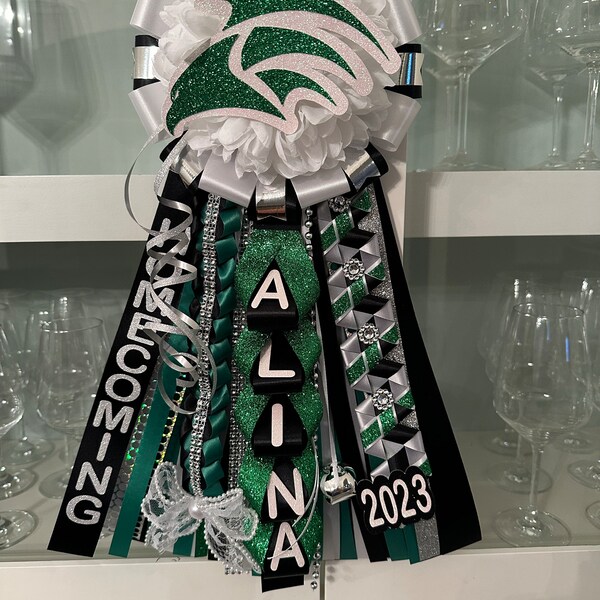 Homecoming Mums Personalized, Senior Homecoming Mums, High School Mums ...