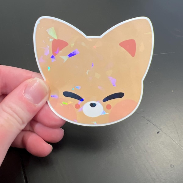 Mini Skzoo Holographic Sticker. Cracked Ice Holo. Stray Kids K-pop ...