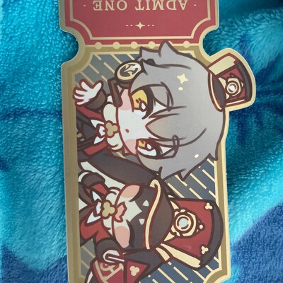 Honkai: Star Rail Astral Express Ticket Matte Gold Stickers / Water ...