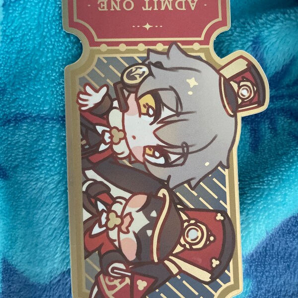 Honkai: Star Rail Astral Express Ticket Matte Gold Stickers / Water ...