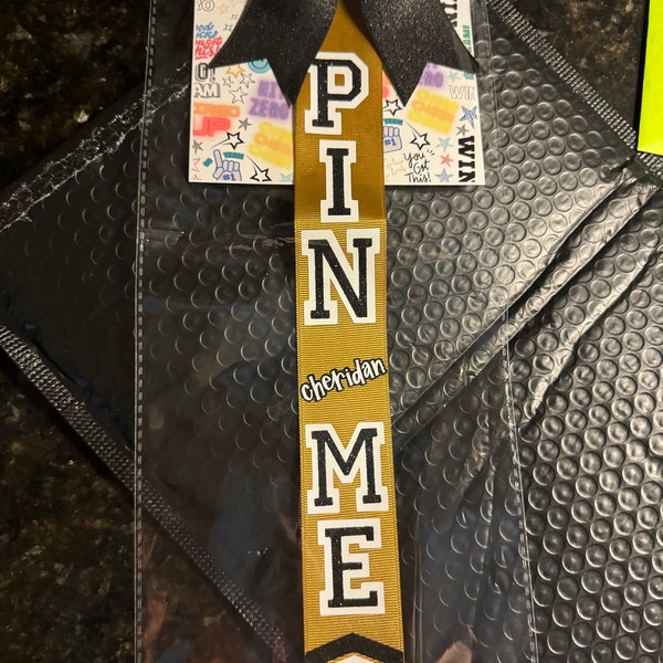 PIN ME Ribbons, Personalized Keychain for Backpacks and Athlete Gifts ...