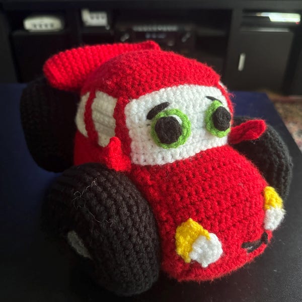 CROCHET PATTERN: Flash the Race Car / Amigurumi / Stuffed Car / Toy Car ...