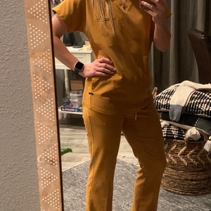 Comfortable Denim Color Scrub Set, Nurse Uniform,elasticated Doctor ...