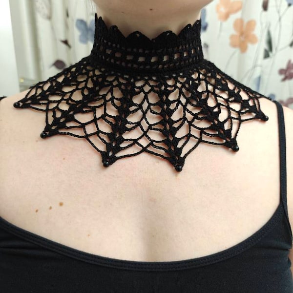 ADVANCED CROCHET PATTERN Gothic Crochet Spiderweb Top, Alternative ...