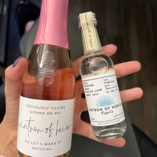 Casamigos Labels, Bridesmaid Proposal, Bridesmaid Casamigos, Bridesmaid ...