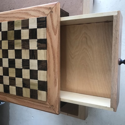 Woodworking Plans Chess Board With Drawer paper Plans - Etsy