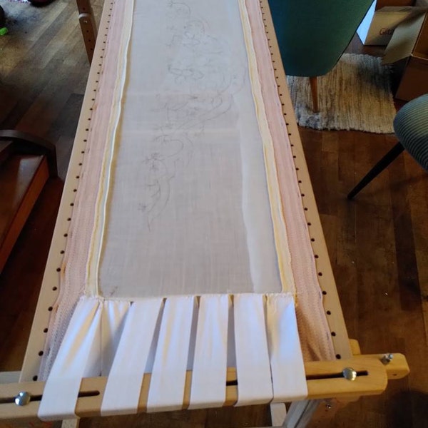 Wood Tambour Slate Frame & Trestles 55" - 24" ( 140cm - 60cm ...