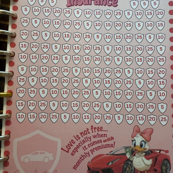 Auto Insurance Savings Challenge: Pink Car Game (digital Download) - Etsy