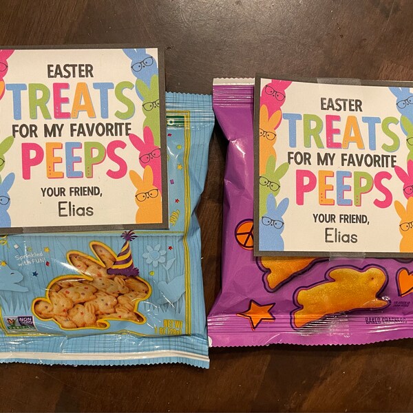 PEEP Easter Tag Editable | Easter Treats for My Favorite Peeps ...