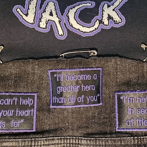 Custom 3 Lines of Text Personalized Patch With Hook and Loop Fastener ...